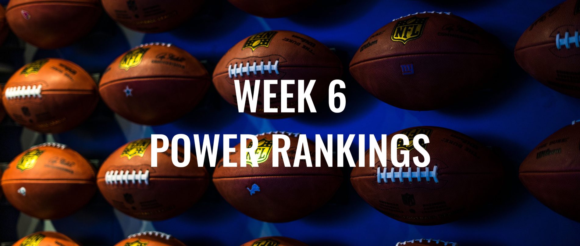 The Prompt NFL Power Rankings - Week 6: Gridlock - The Prompt Magazine